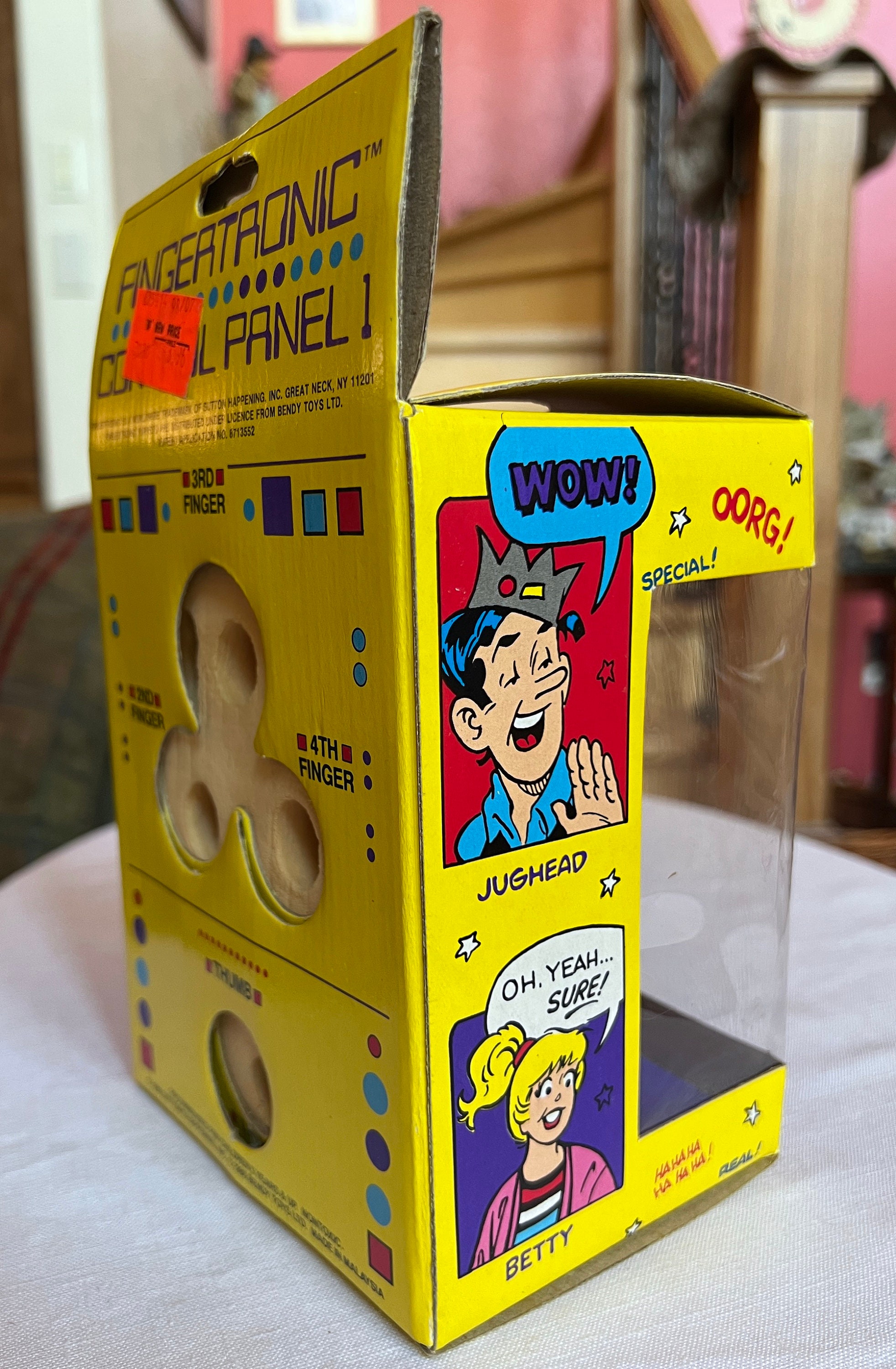 Archie Andrews Fingertronic Puppet Theatre Head New in Box 1988 Bendy ...