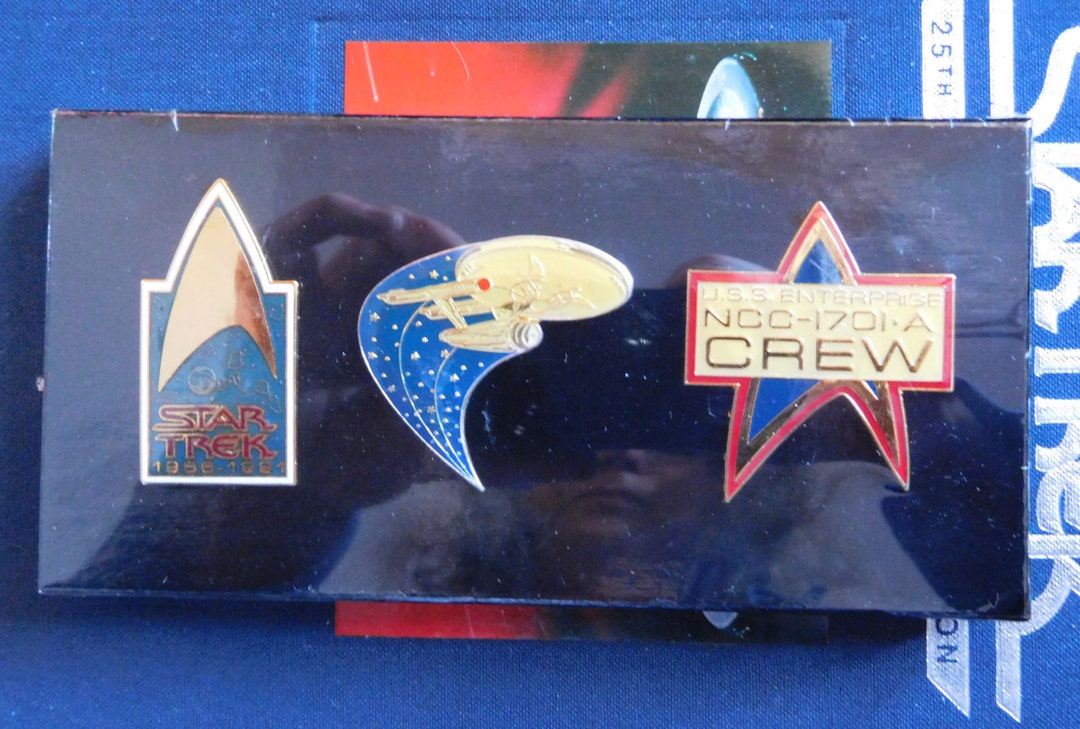 Star Trek the Movies Commemorative Pins Sealed 25th - Etsy