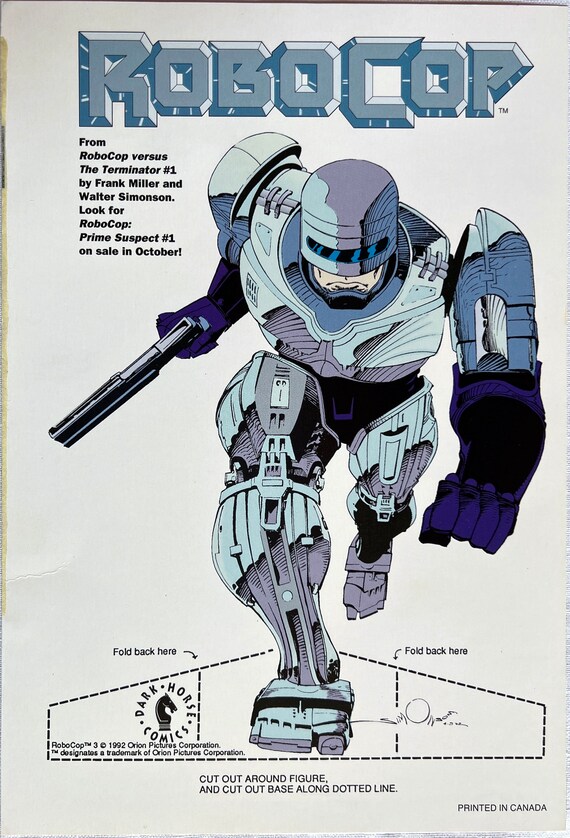 1994 Robocop Promo Cutout Standee From Robocop Versus the | Etsy