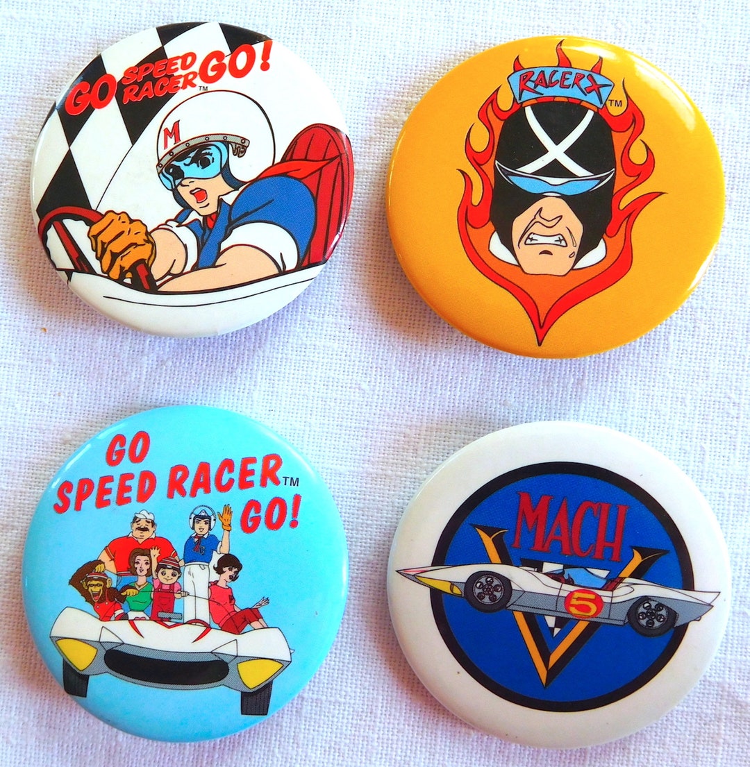 4 Rare 1992 Speed Racer OSP 1-3/4 Button Pins Racerx Mach V - Etsy
