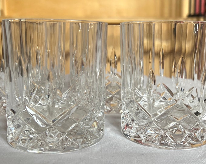 4 OPERA Royal Crystal Rock/rcr Double Old Fashioned Rocks Glasses 3-5/8 ...