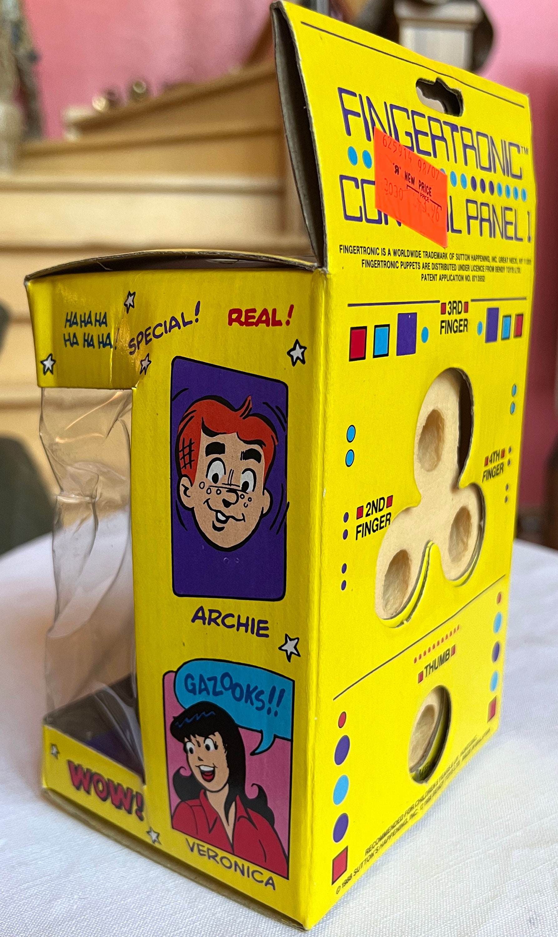 Archie Andrews Fingertronic Puppet Theatre Head New in Box 1988 Bendy ...