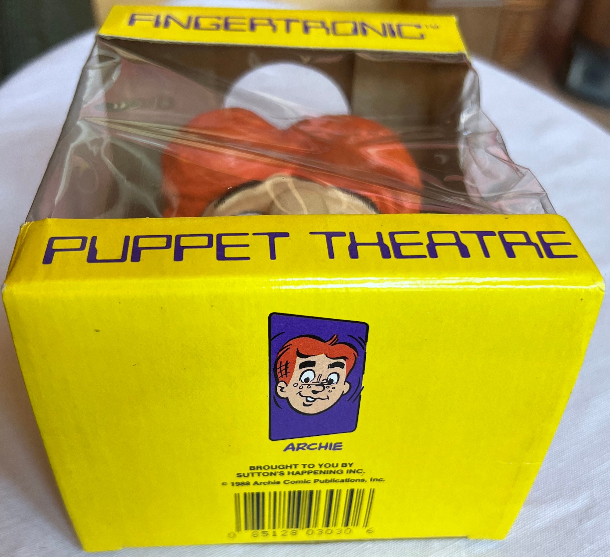 Archie Andrews Fingertronic Puppet Theatre Head New in Box 1988 Bendy ...