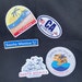 Santa Monica Sticker Set Santa Monica Ca Stickers California Stickers ...