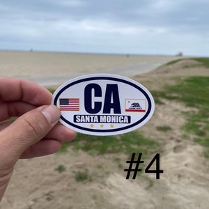 Santa Monica Sticker Set Santa Monica Ca Stickers California Stickers ...