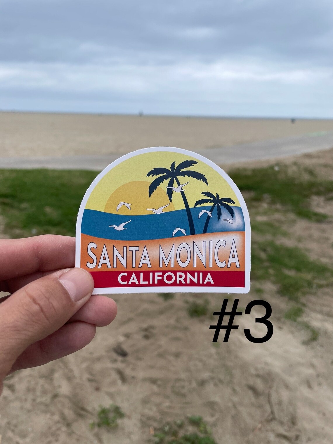 Santa Monica Sticker Set Santa Monica Ca Stickers California Stickers ...