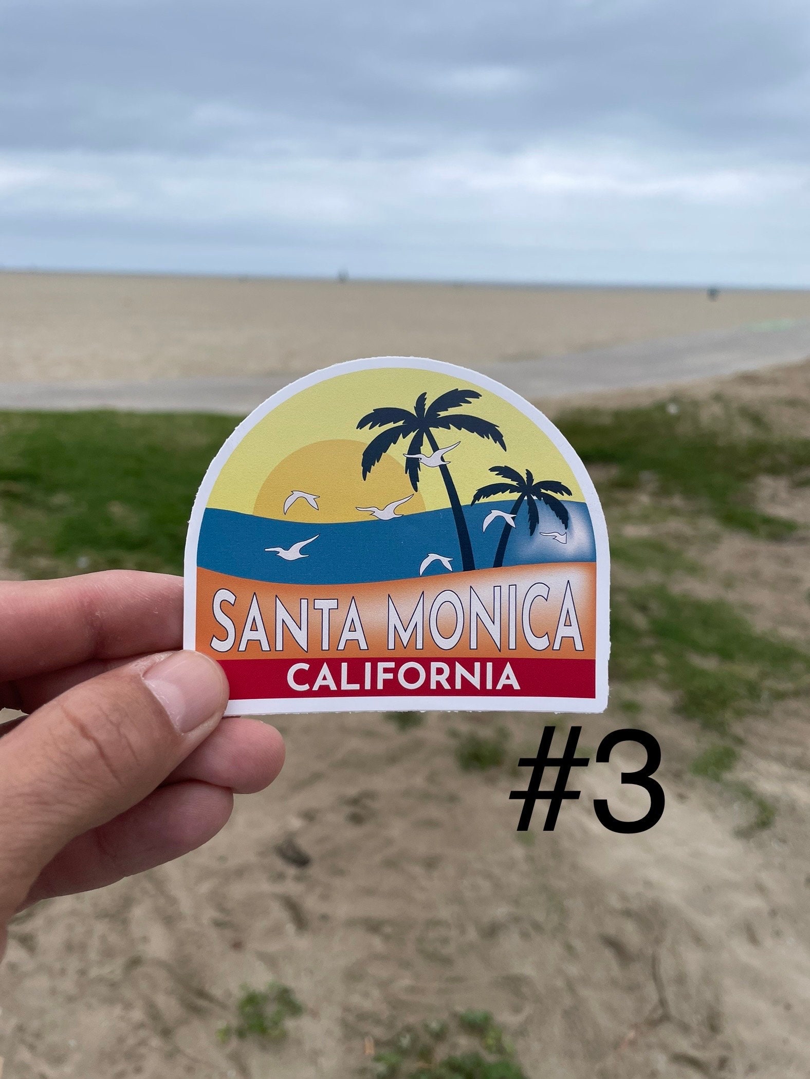 Santa Monica Sticker Set Santa Monica Ca Stickers California Stickers ...