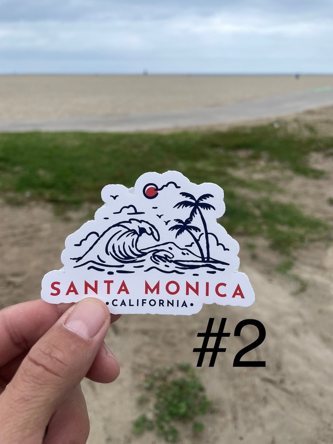 Santa Monica Sticker Set Santa Monica Ca Stickers California Stickers ...