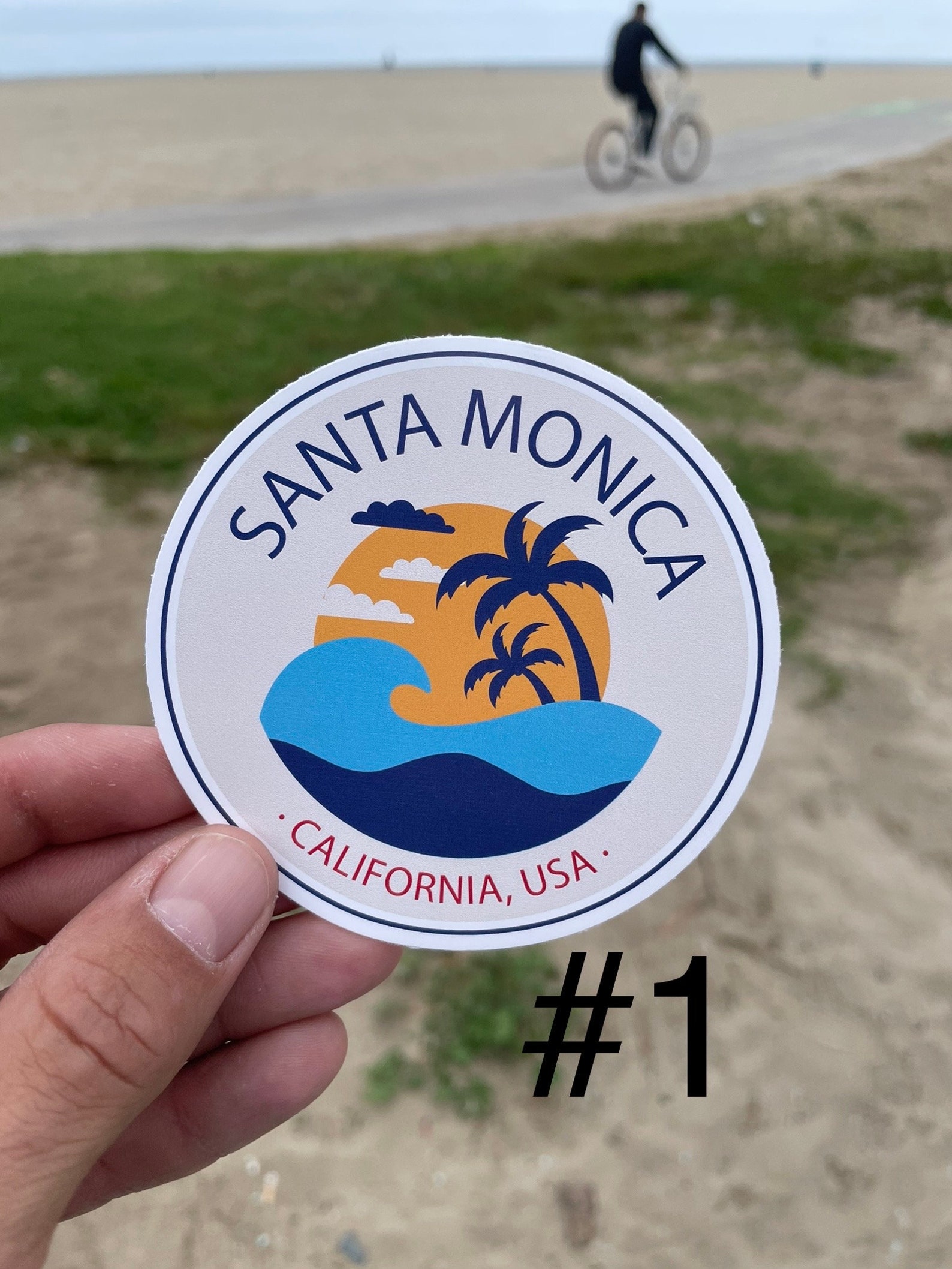 Santa Monica Sticker Set Santa Monica Ca Stickers California Stickers ...