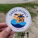 Santa Monica Sticker Set Santa Monica Ca Stickers California Stickers ...