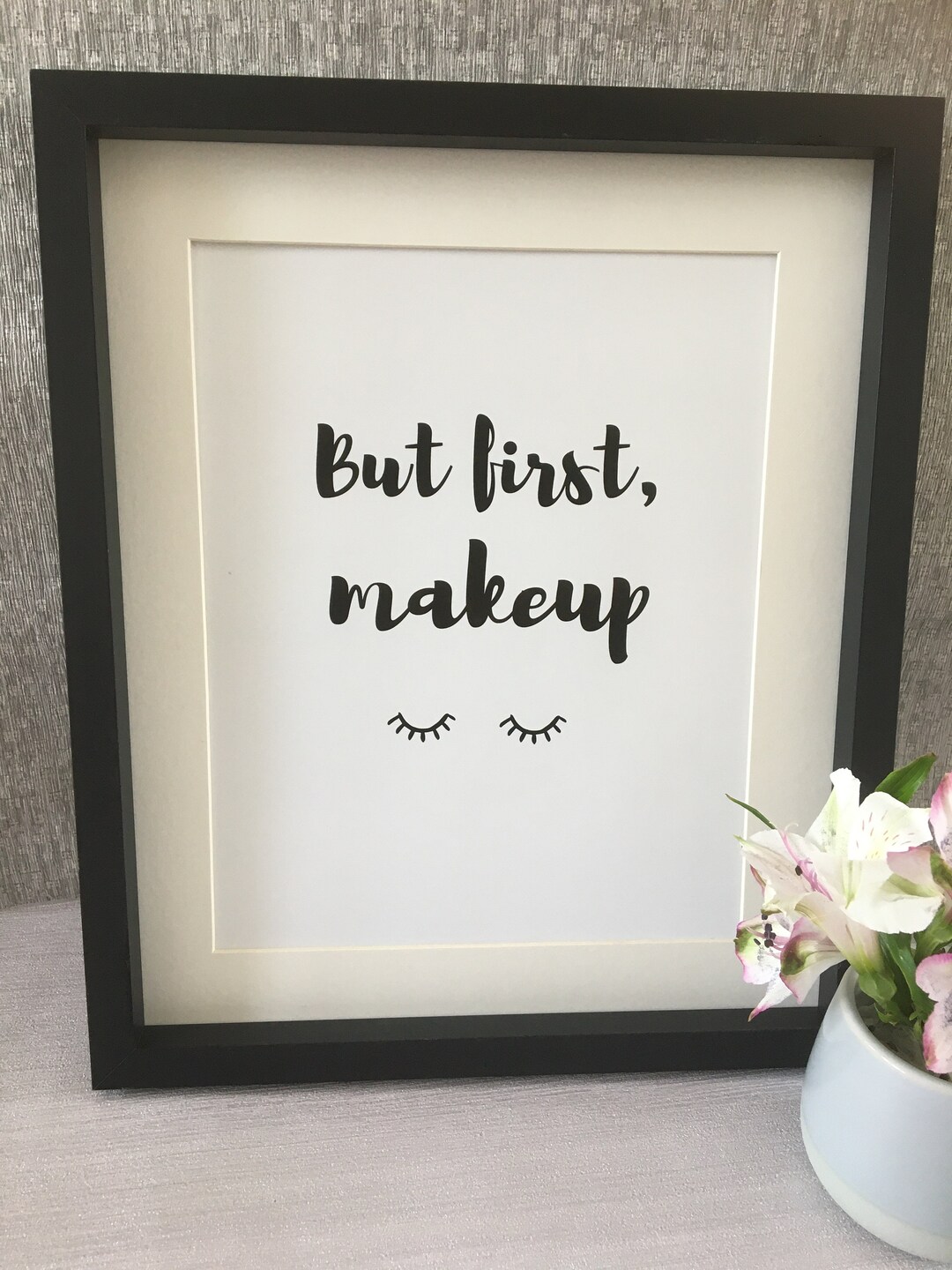 But First Make up Print Beauty Quote Beauty Salon Decor - Etsy