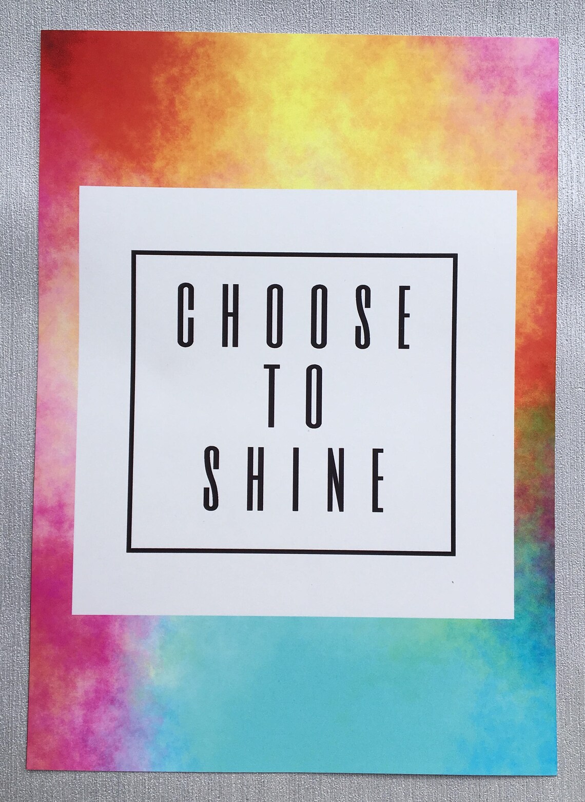 Choose to Shine Print Motivational Quote, Home Print, Wall Art, A4 ...