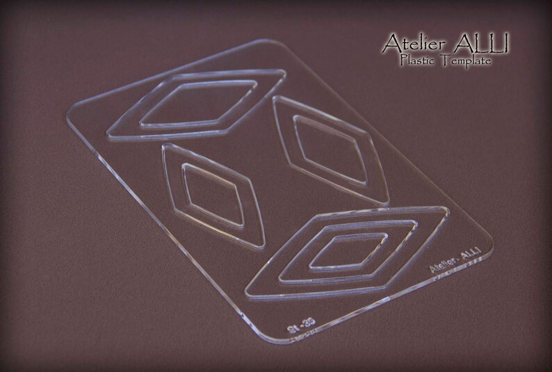 Plastic Template With Cutouts Shapes No 35 - Etsy