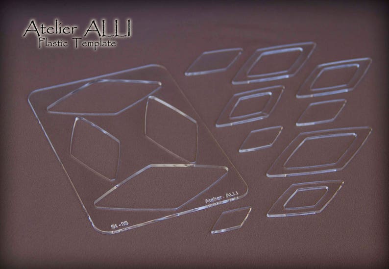 Plastic Template With Cutouts Shapes No 35 - Etsy
