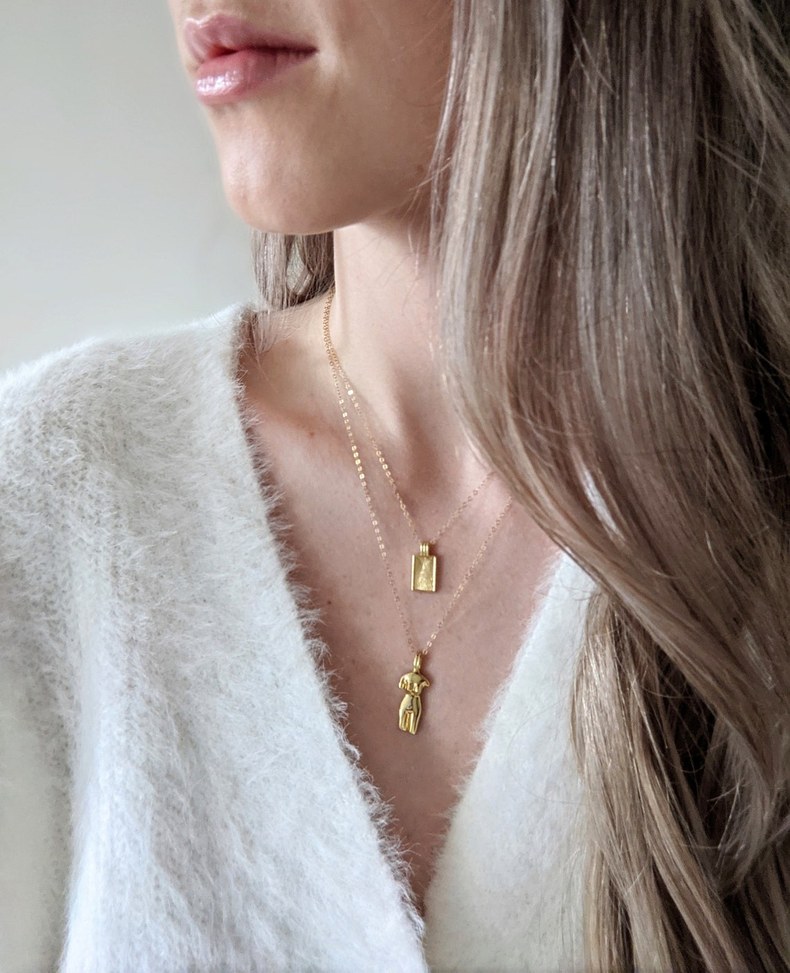 Female Figure Necklace Femme Necklace Female Body Pendant | Etsy