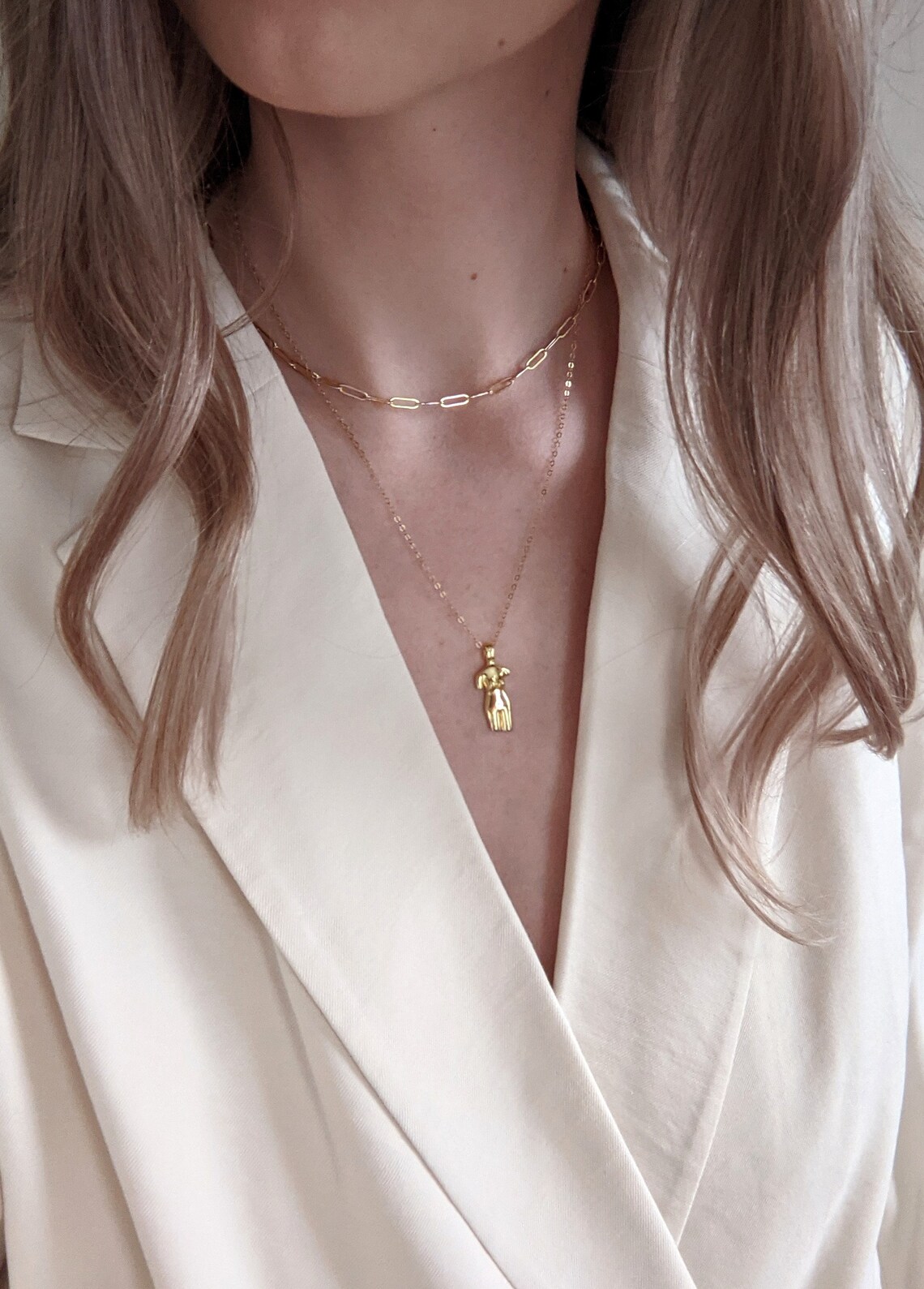 Female Figure Necklace Femme Necklace Female Body Pendant | Etsy