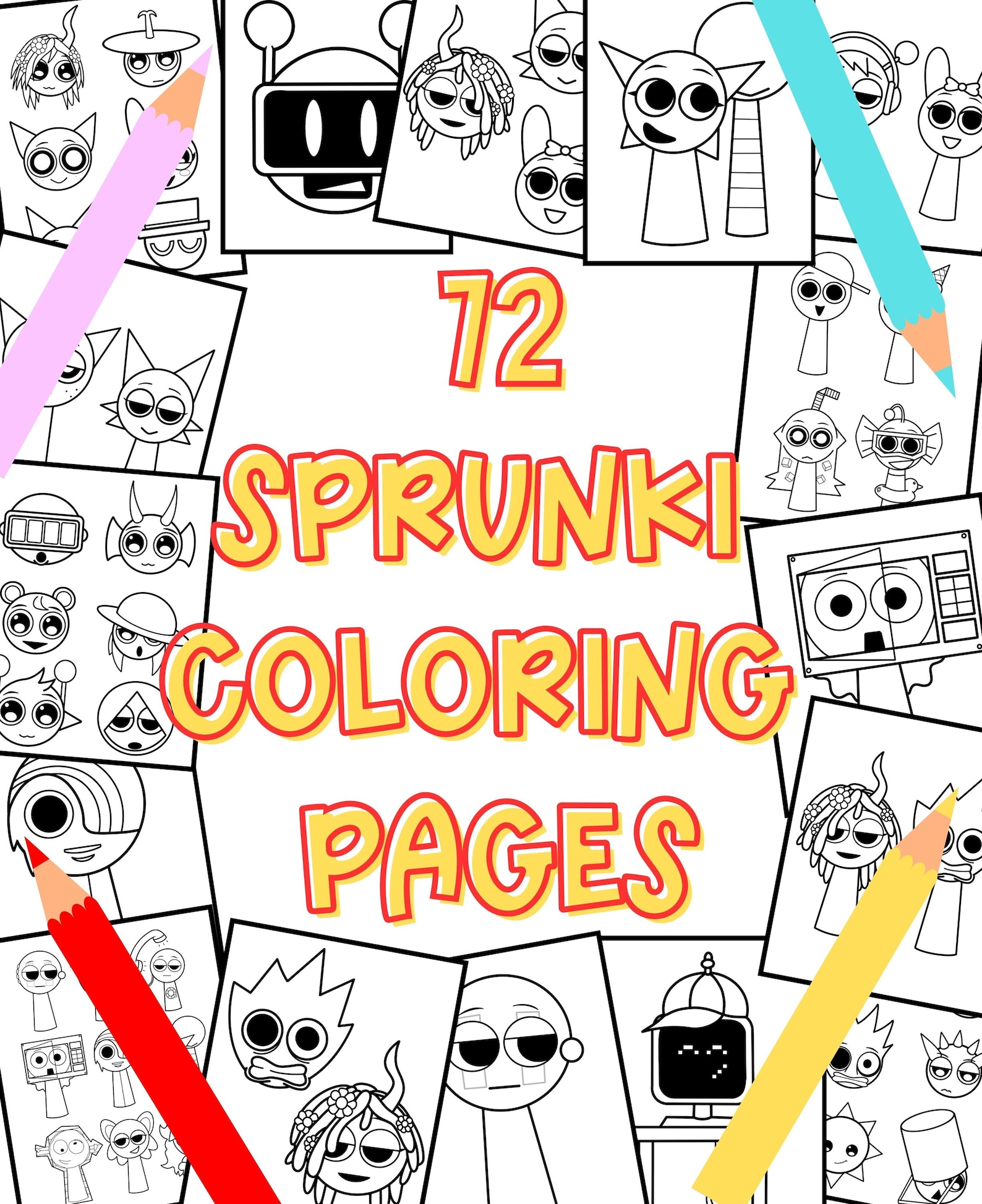 72 Sprunki Coloring Pages, Incredibox Sprunki, Sprunki Printable Pages ...