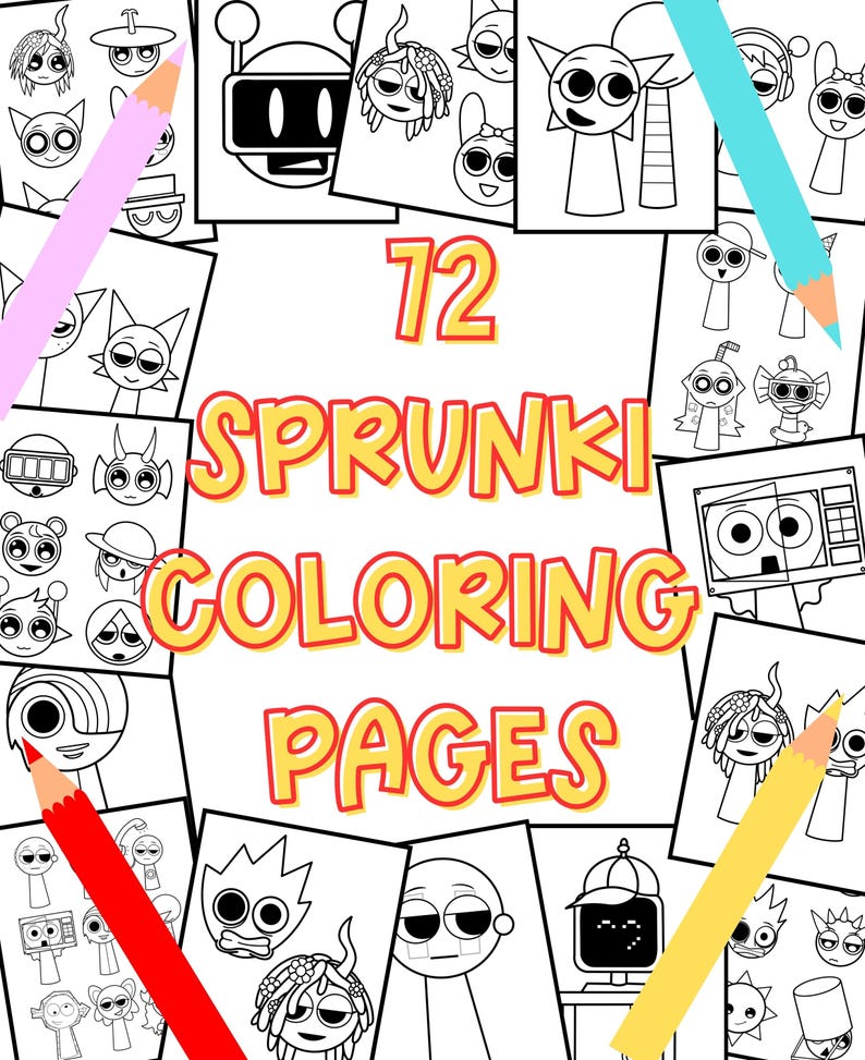 72 Sprunki Coloring Pages, Incredibox Sprunki, Sprunki Printable Pages ...