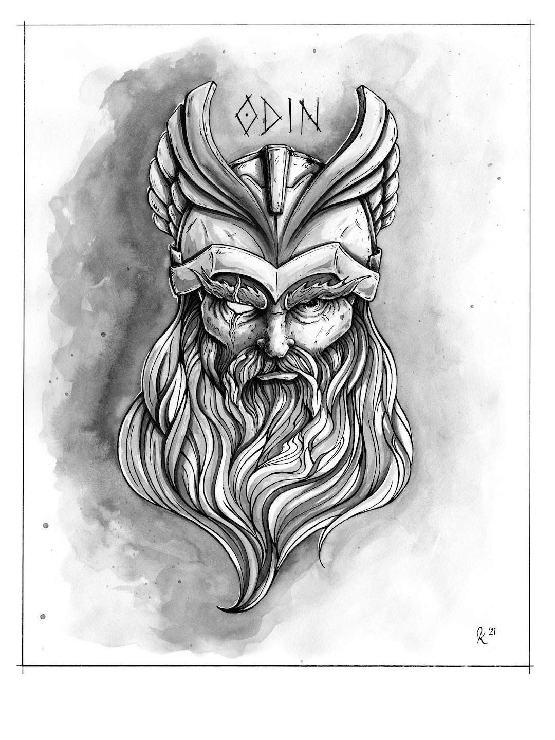 Odin 12 X 16 Print - Etsy