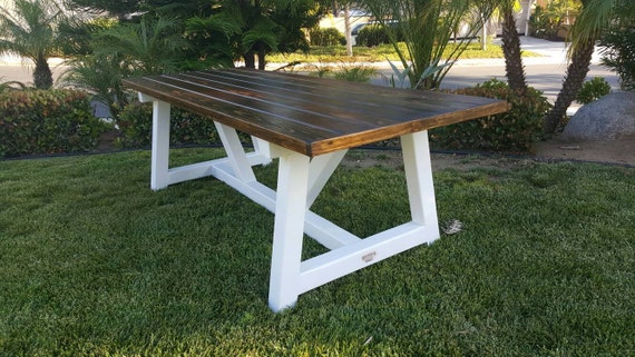 Custom farm style picnic table | Etsy