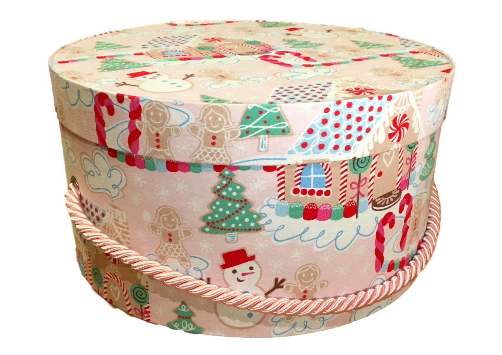 Pink Christmas Hat Box, Keepsake Ornament Box, Night Before Christmas ...