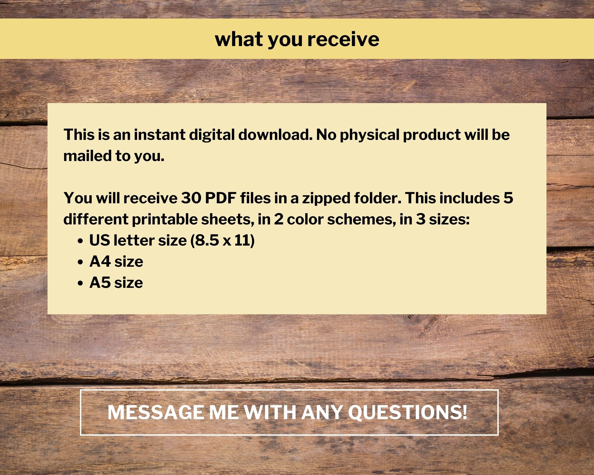 Gender Neutral Self Care Checklist Planner Tracker Kit Bundle ...