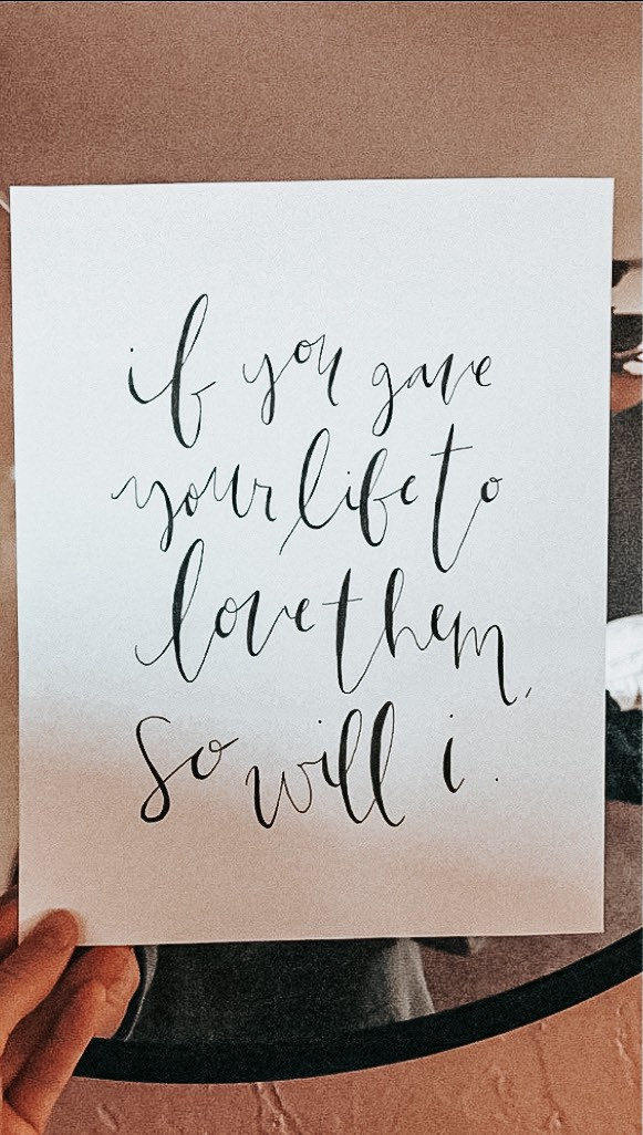 Custom Handwritten Print Paper Print Custom Calligraphy - Etsy