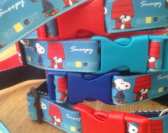 Snoopy Dog Collar - Etsy UK