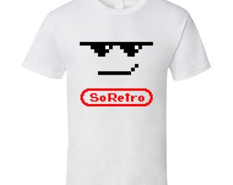 So Retro Smiley Face black T Shirt | Etsy