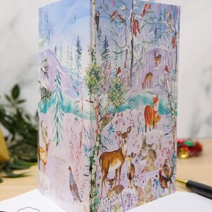 Winter Animal Advent Calendar Christmas Card 2024 - Reindeer Lovers ...