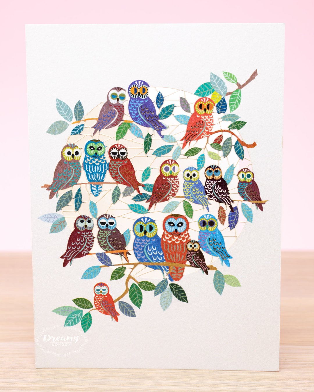 Cute Owl Card Nocturnal Card Owl Greeting Card Owl Card - Etsy