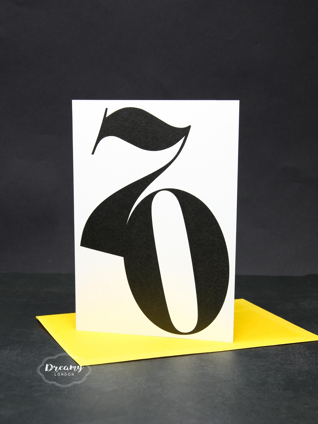 Bold Font 70th Birthday Card – Milestone Card for Him or Her – Funny ...