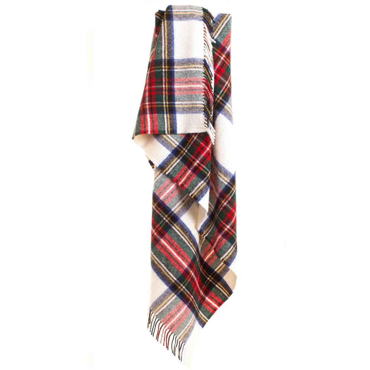 Scottish Stewart Tartan Wool Blanket - Dress Stewart 100% Wool Blanket ...