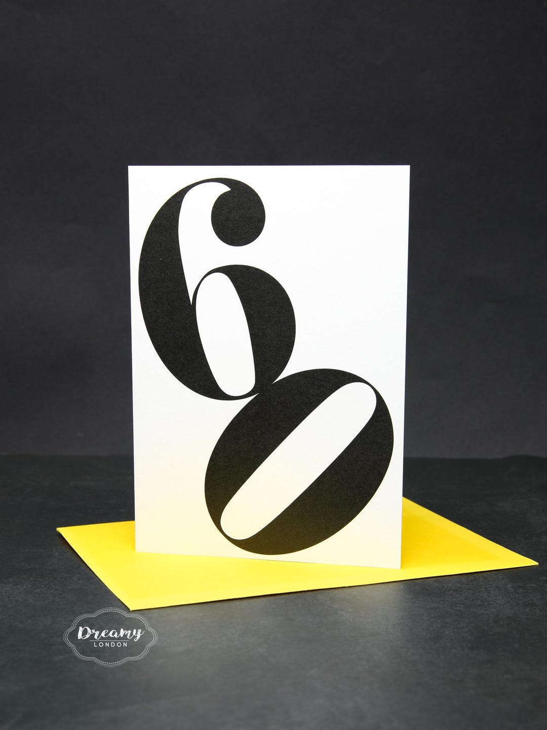Bold Font 60th Birthday Card – Milestone Card for Him and Her – Funny ...