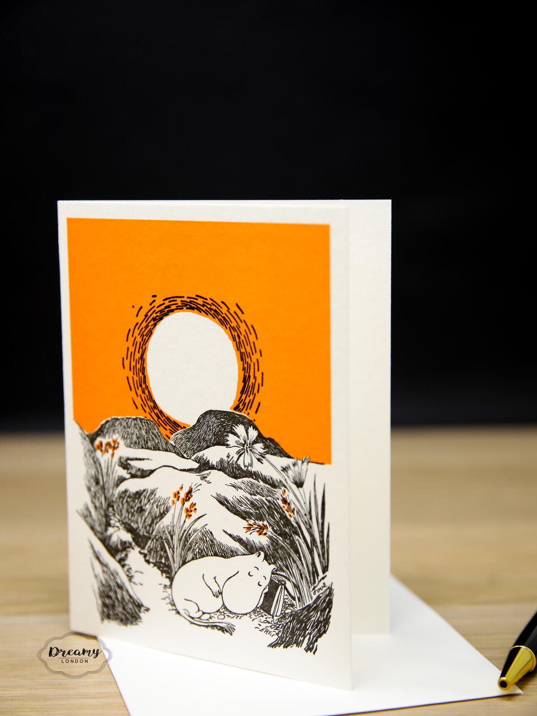 Sunset Moomin Card – Sleeping Moomin All-purpose Card– Peaceful Card ...