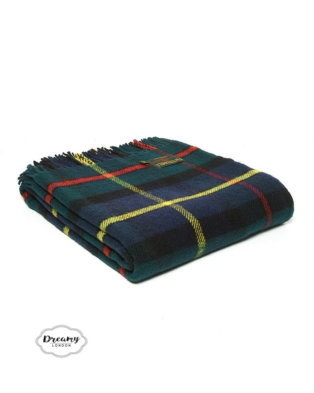Hunting Stewart Tartan Wool Blanket - 100% Pure Wool Blanket and Throws ...