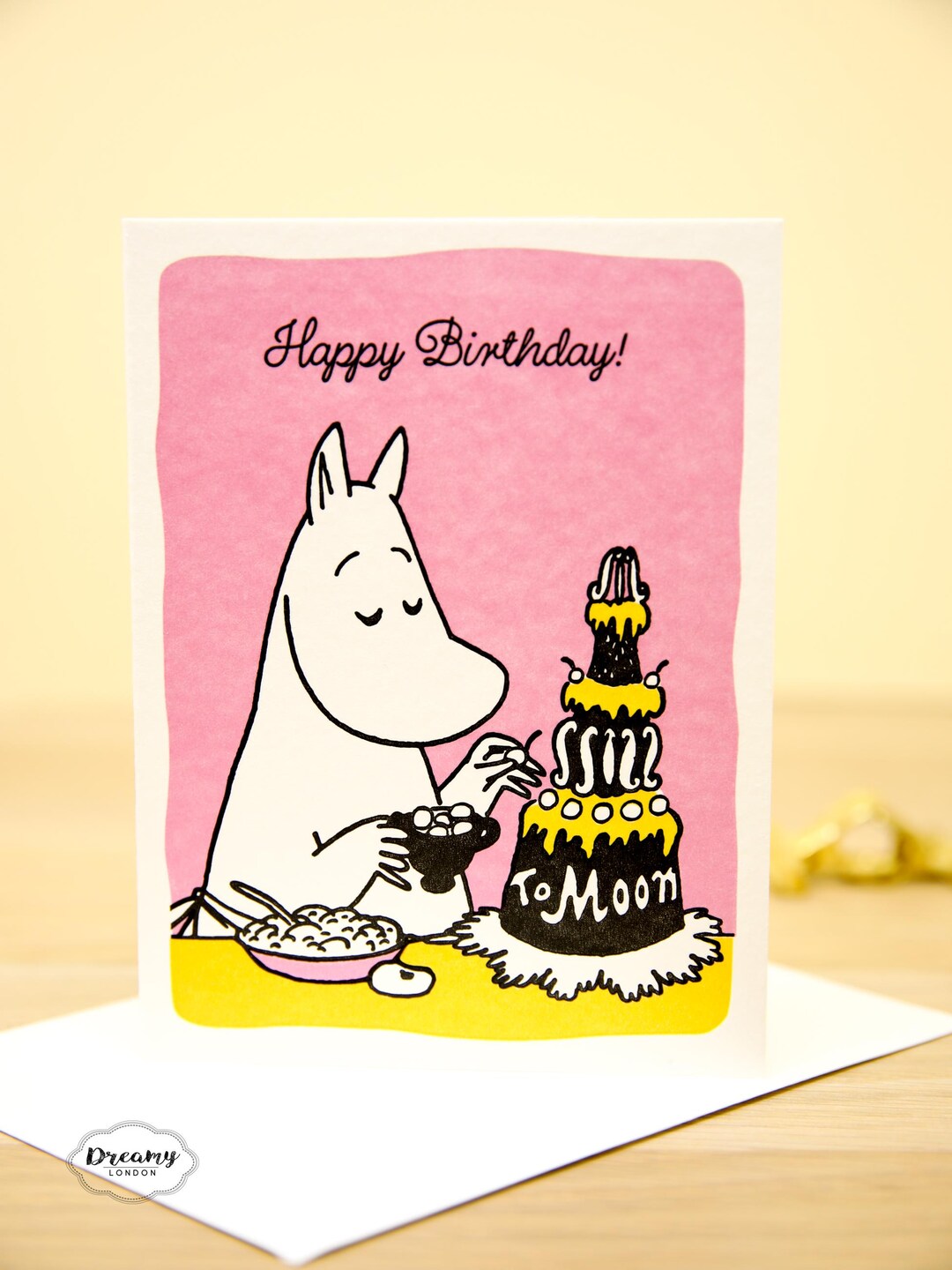 Moomin Decorating Birthday Cake Card – Moomin Birthday Card – Card for ...