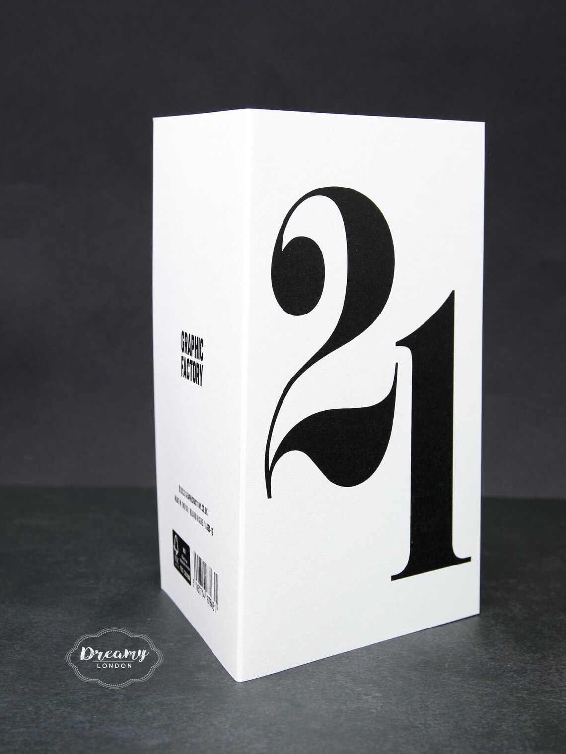 Bold Font 21st Birthday Card – Milestone Card for Him and Her and ...