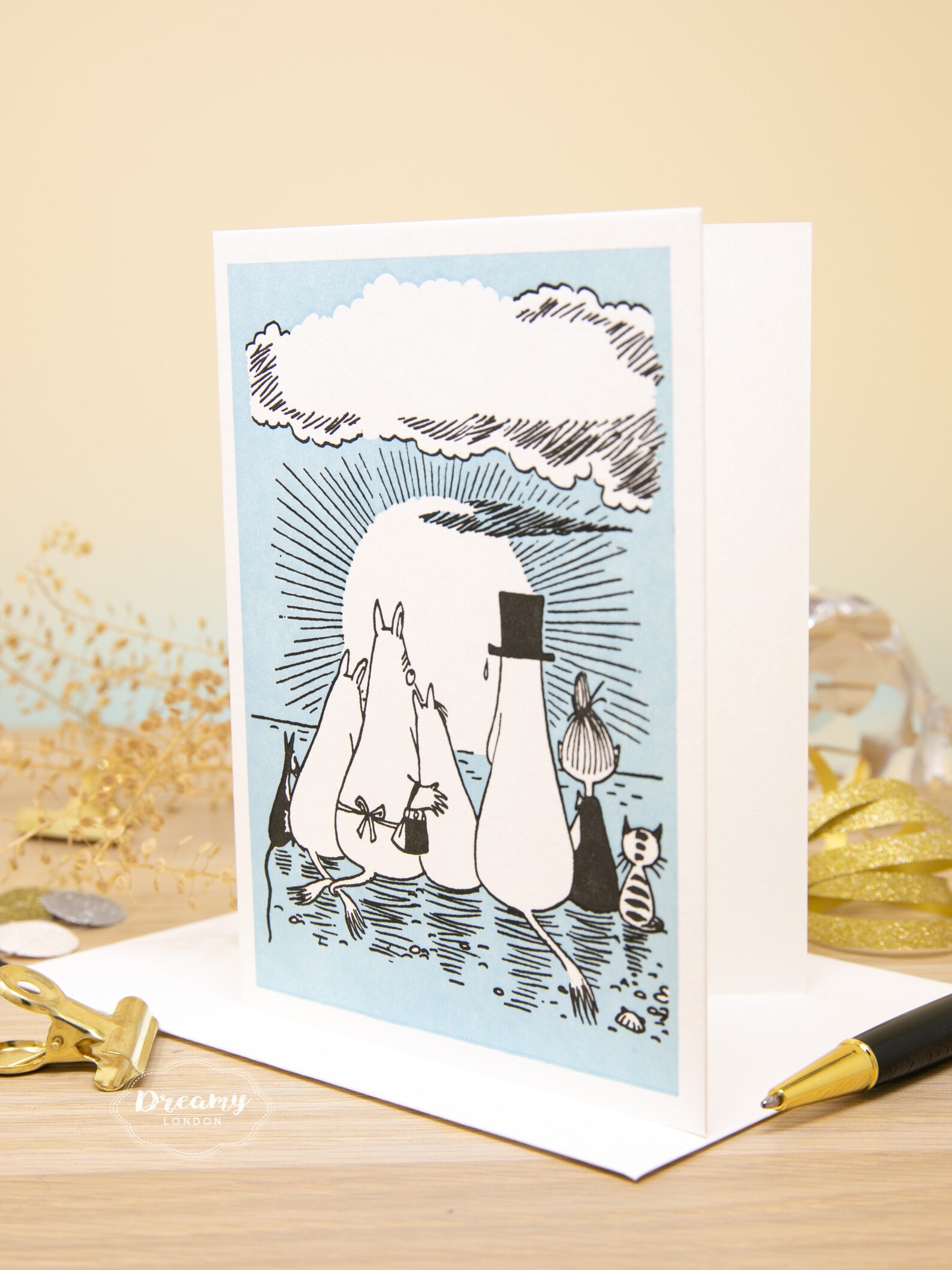 Moomin Family in Moominvalley Greeting Card Thank You Card - Etsy UK
