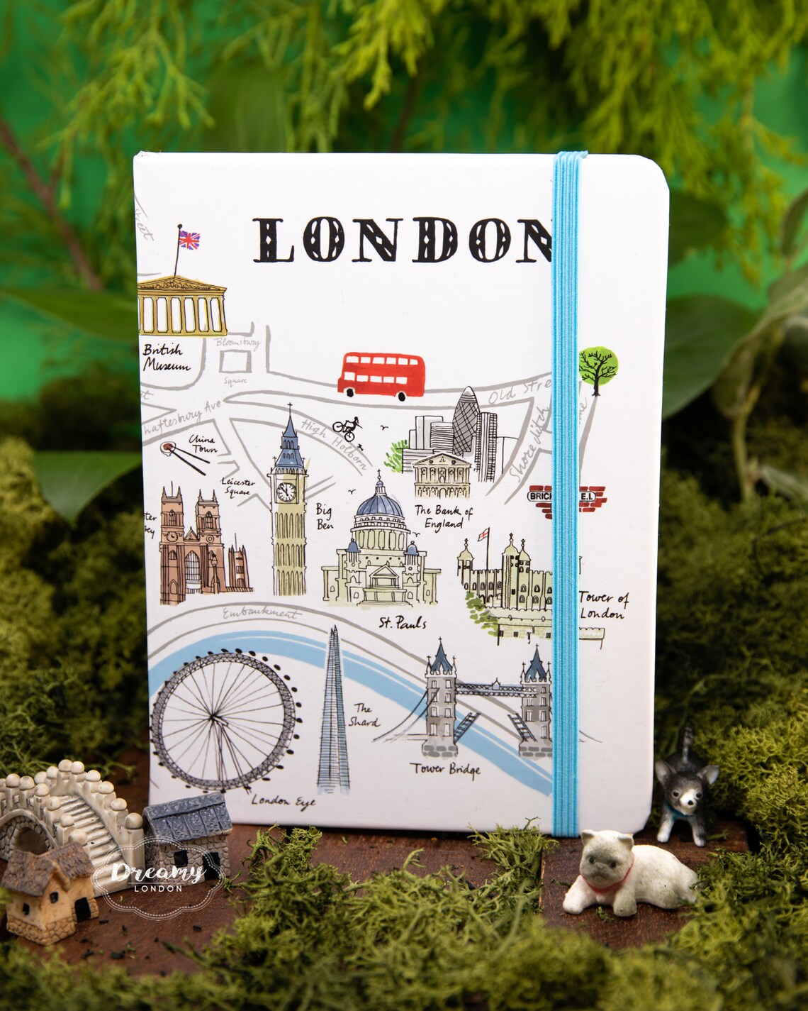 Map of London A5 Lined Notebook London Art Hardback Journal | Etsy UK