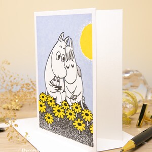 Moomin Hug Card for Wife Moomin Letterpress Love Card for Wife Moomin ...