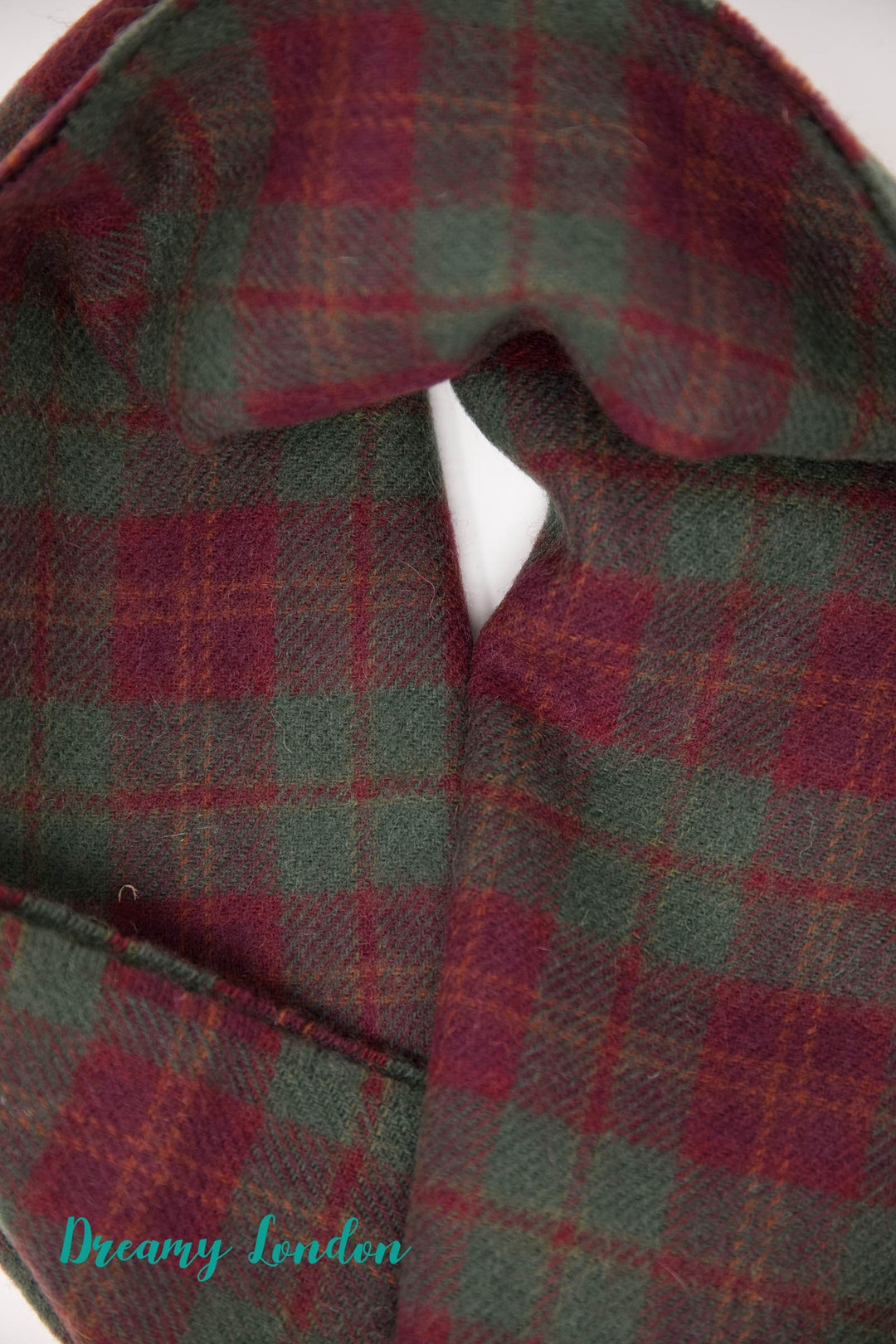 Alexis Pure Wool Scottish Tartan Scarf Red Plaid Scarf Tartan Neck ...