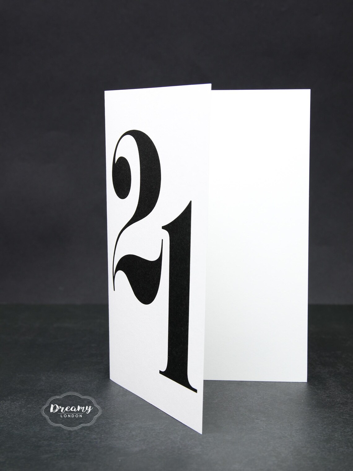 Bold Font 21st Birthday Card – Milestone Card for Him and Her and ...