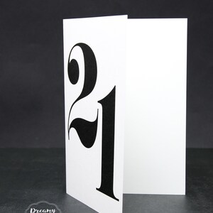 Bold Font 21st Birthday Card – Milestone Card for Him and Her and ...