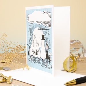 Moomin Family in Moominvalley Greeting Card Thank You Card - Etsy UK