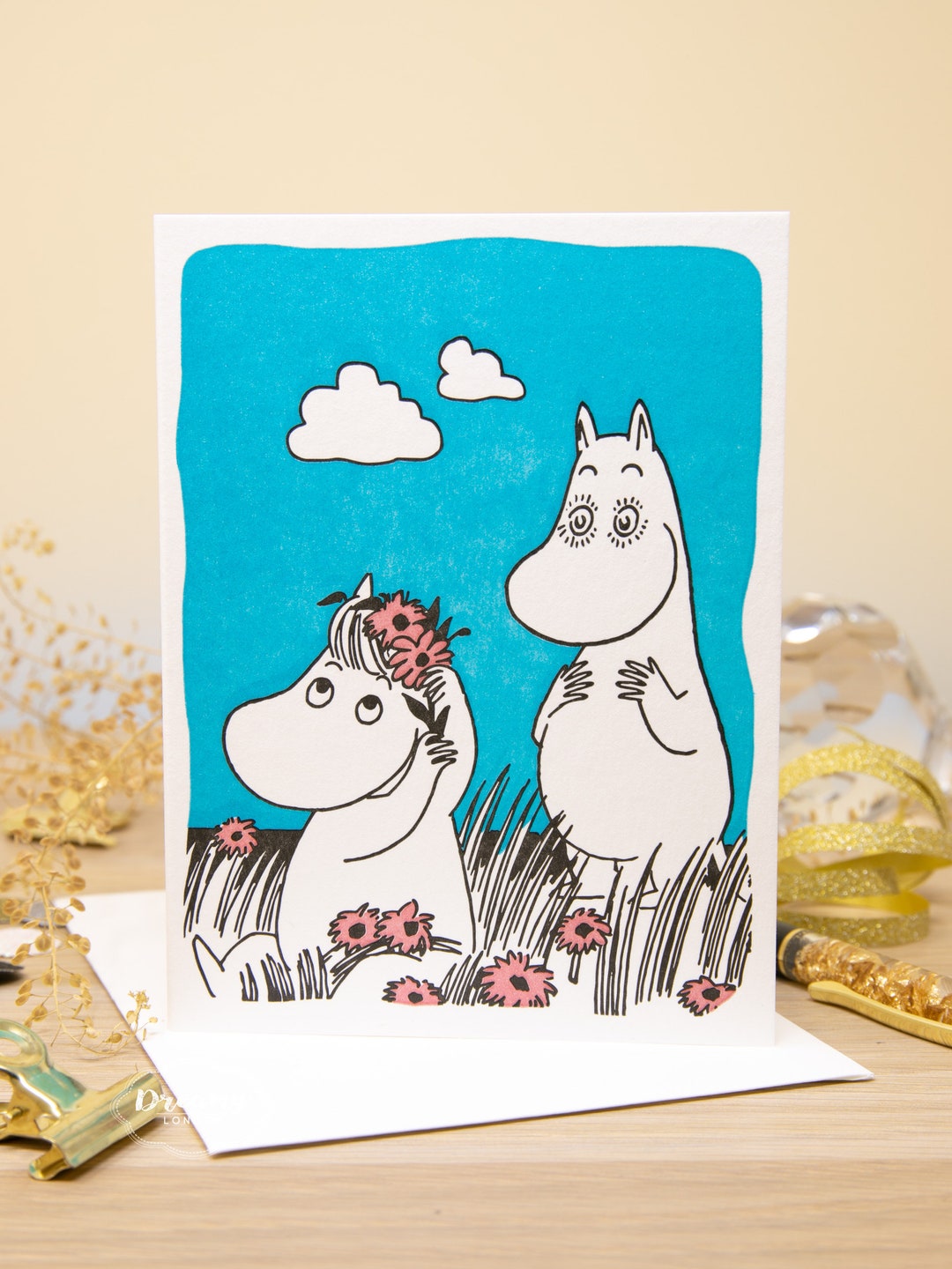 Moomintroll & Snorkmaiden Greetings Card for All Occasion - Moomin ...