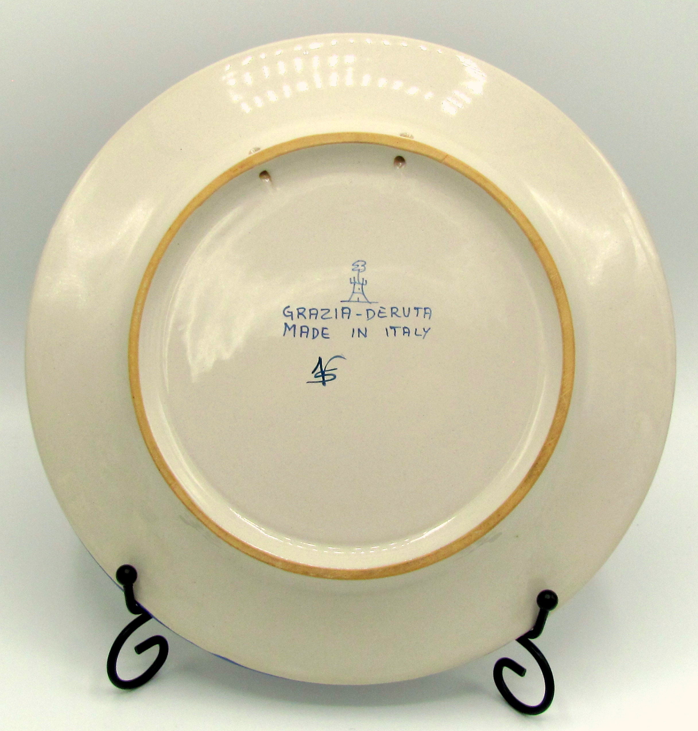 Set of Four Grazia Deruta Italian Majolica Hand Painted Italy | Etsy