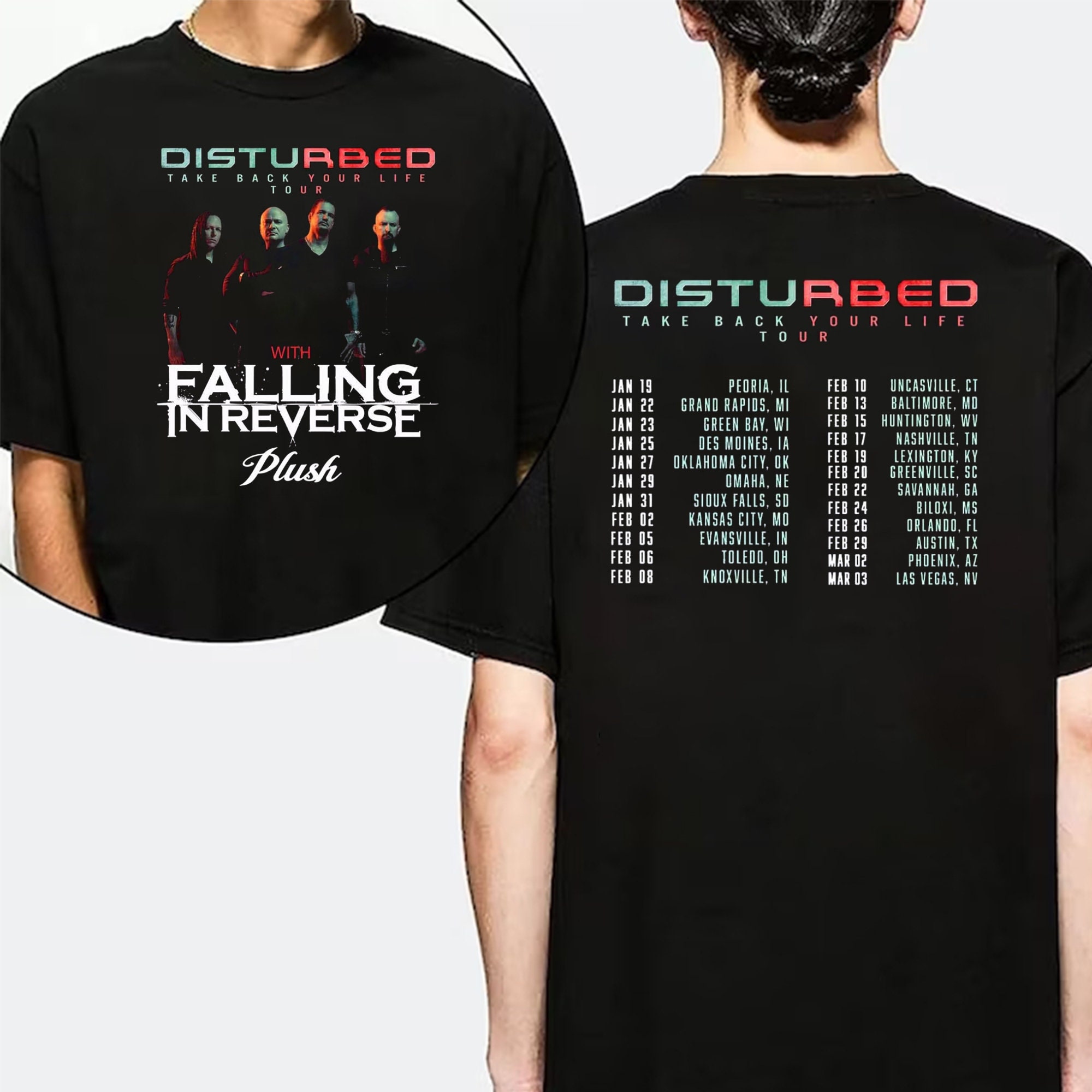 Disturbed 2024 Tour Shirt, Disturbed Band Fan Sweatshirt, Disturbed ...
