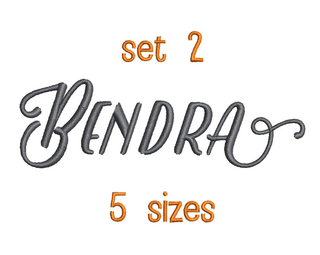 SALE** Set 2 Vigneta Embroidery Font 5 Sizes Machine BX Embroidery ...