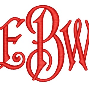 SALE** Carson Monogram Embroidery Font 4 Sizes Machine BX Embroidery ...